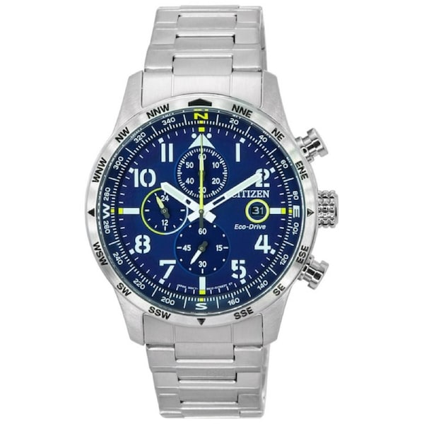 Citizen Pilot Stainless Steel Chronograph Eco-Drive CA0790-83L 100M ...