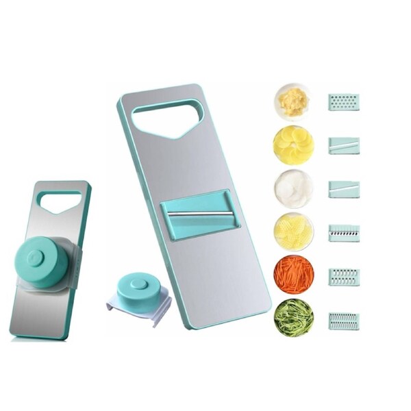Adjustable Vegetable Cutter Food Slicer Dicer with 6pcs Interchangeable ...