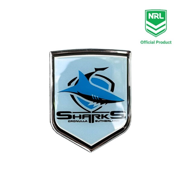 Cronulla Sharks Logo Decal NRL Metal Car Emblem - Built for Die-Hard ...