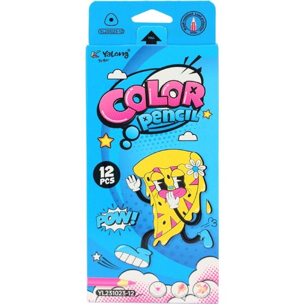 12 Bright Colour Pencils Foodie Character Series (1 Pack Only) | Woolworths