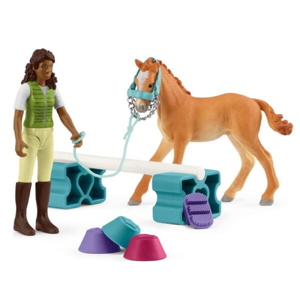 Schleich Training Set For Foal Kids/Children Action Figure Playset Toy ...