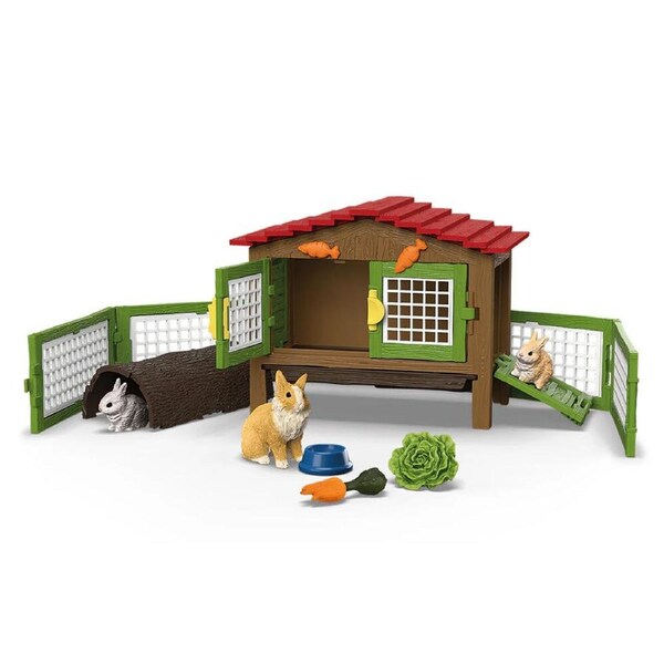 Schleich Rabbit Hutch 2025 Release Kids Action Figure Fun Playset Toy ...