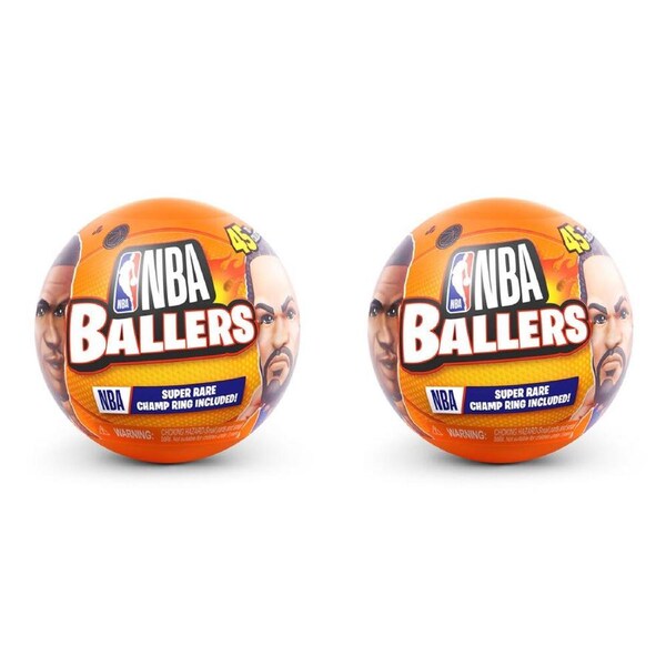 2PK Zuru 5 Surprise NBA Ballers S2 Mystery Mini Figurines Toys Kids ...