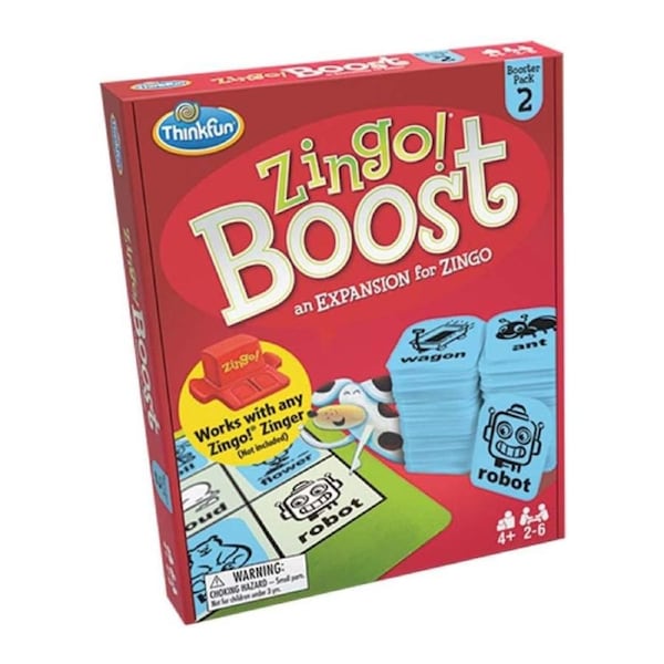 ThinkFun Zingo Boost Booster Pack #2 Kids/Family Word Puzzle Game Toy ...