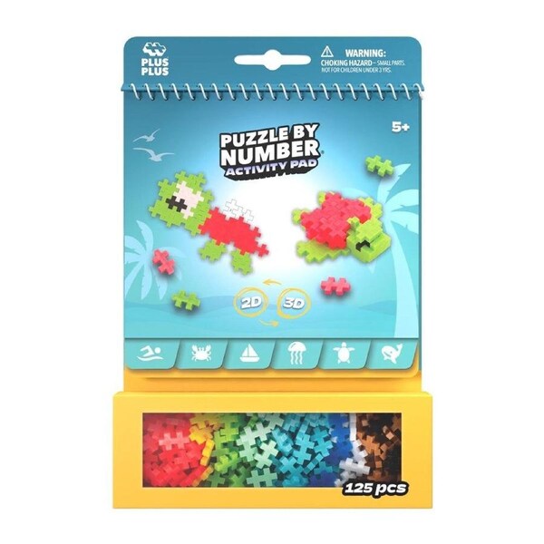 Plus-Plus Activity Pad Building Block Interlocking STEM Toy Ocean Kids ...