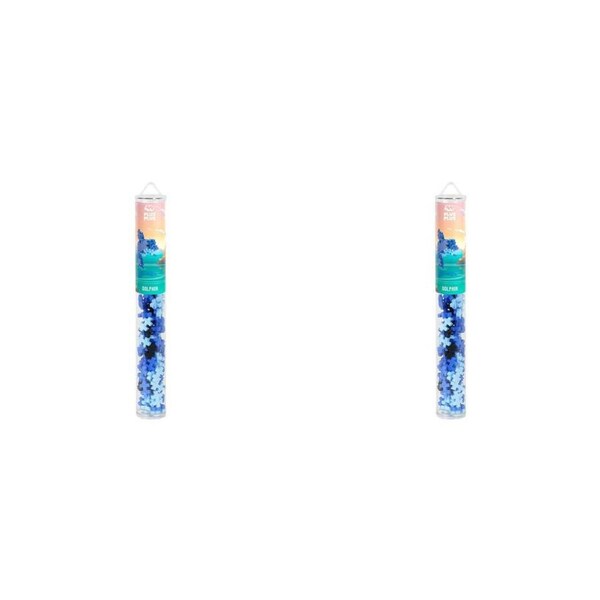2x 100pc Plus-Plus Dolphin Tube Building Blocks STEM Educational Toys ...
