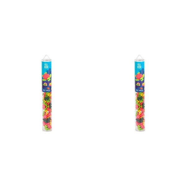 2x 100pc Plus-Plus Sea Turtle Tube Building Blocks Educational Toys ...