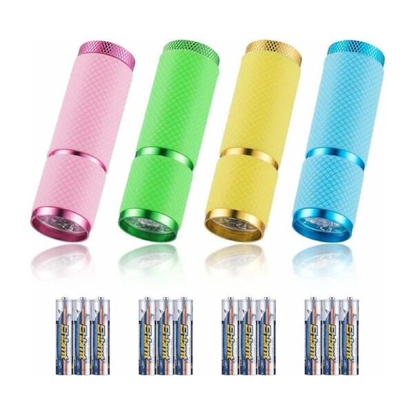 UV Flashlight USB 395nm LED Ultraviolet Black Light Detector for Fluorescent Agent Detection ...