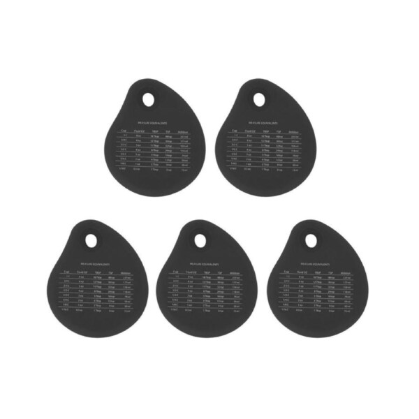 5pcs Silicone Bench Scraper Integrated Nonstick Cake Scraper Food Grade ...