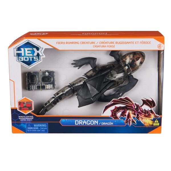 Hex Bots Remote Control Dragon (Black) | Woolworths