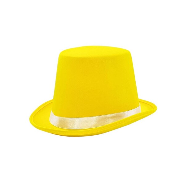 Classic Yellow Tall Top Hat for Adults | Woolworths