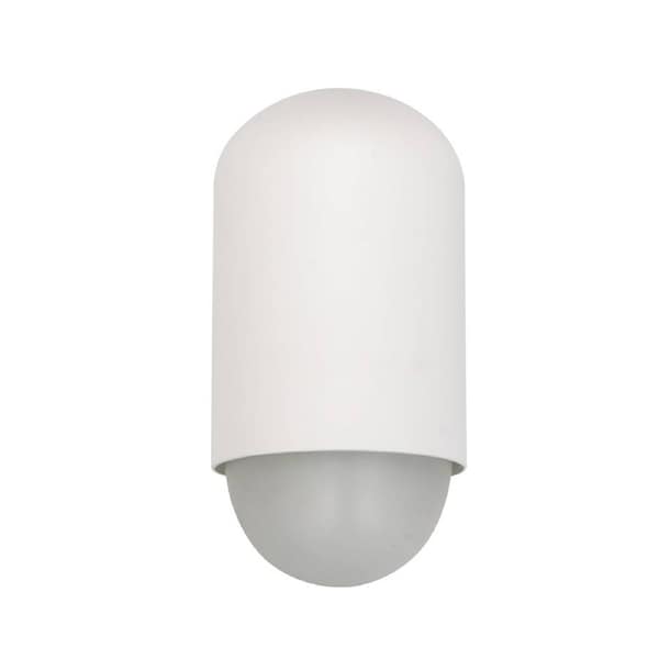 Magnum Exterior Oval Surface Mounted Wall Light IP44 White | Woolworths