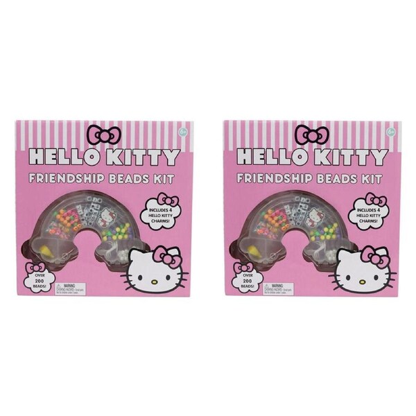 2PK Hello Kitty Beads Set DIY Jewelry/Bracelet Making Kit Kids/Children ...