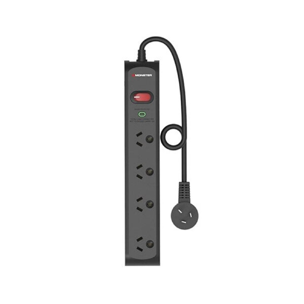 Monster 4 Socket Surge Protector Board | Woolworths
