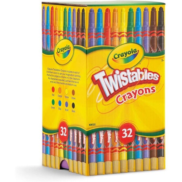 32pc Crayola Twistables Crayons Share Pack Set Colouring Art Tools Kids ...
