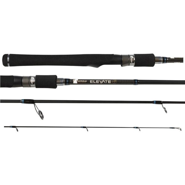 Samurai Elevate Carbon Fishing Rod Spin Fast 6ft 6 inch 1 Piece 10 ...