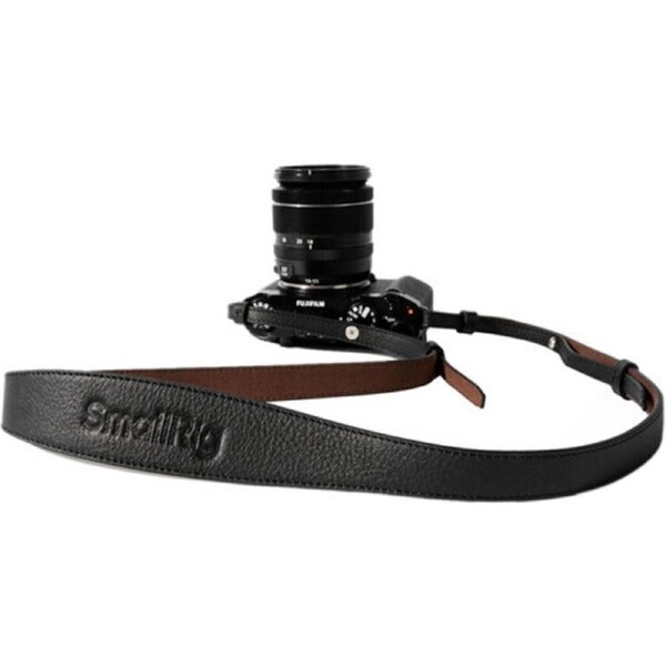 SmallRig Universal Leather Camera Shoulder Strap (Black) 5208 | Woolworths
