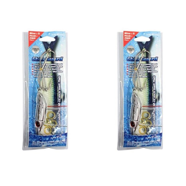2x Surecatch 115g Chin Guard Fishing Trolling Rig 8/0 Stainless Steel ...