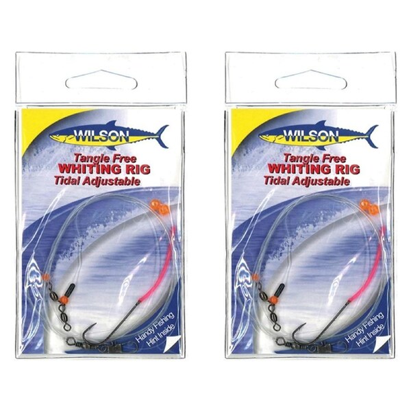 2x Wilson Tidal Adjustable Tangle Free Whiting Rig - Size 4 | Woolworths