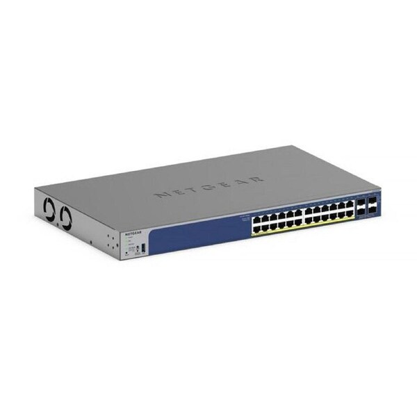 NETGEAR 24-Port Gigabit PoE+ Ethernet Smart Switch With 4 SFP GS728TXP ...