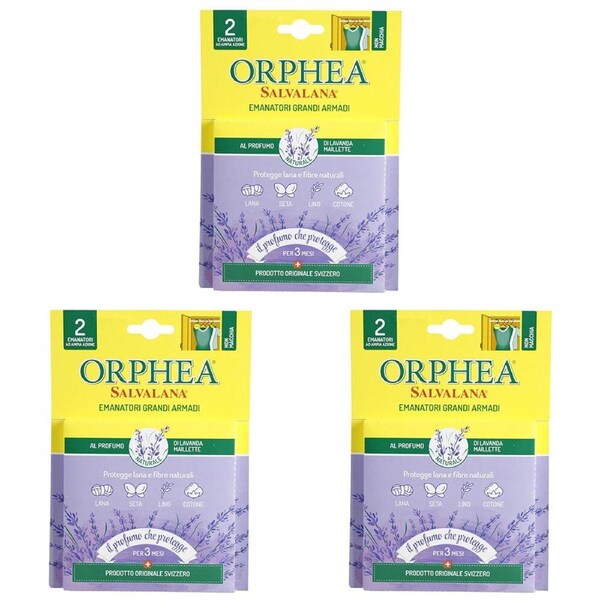 3x 2pc Orphea Lavender Scented Diffuser Clothes Protector Closets ...