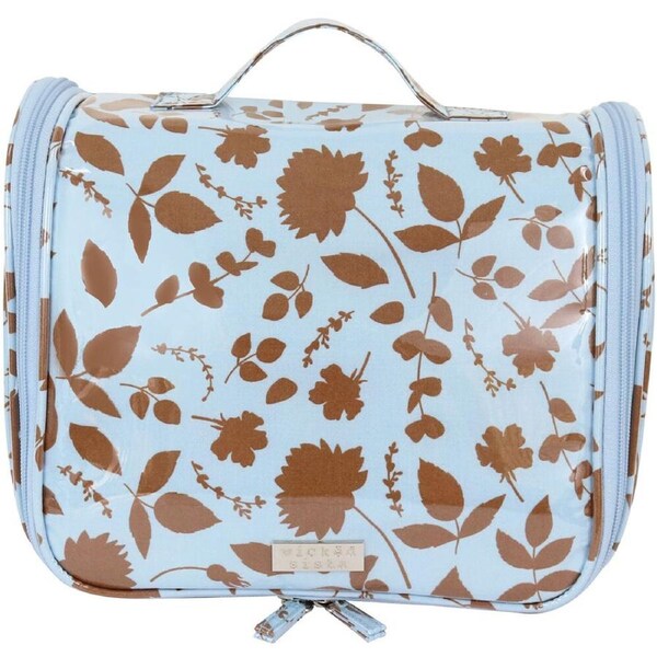 Wicked Sista Studio Peony Blooms Travel Bag w/ Hook Cosmetic Organiser ...