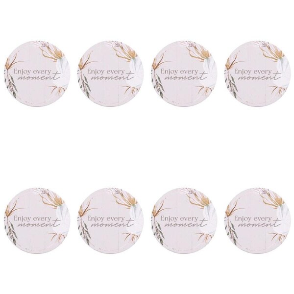 8PK Splosh Palm Cove Enjoy Ceramic Beverage Coaster Home Decor 10.5cm ...