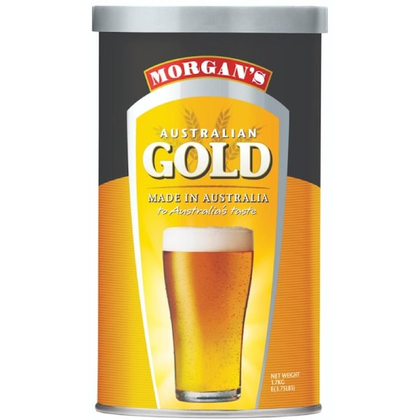 Morgan's Australian Gold 1.7kg Home Brew Beer Extract Tin - Easy ...