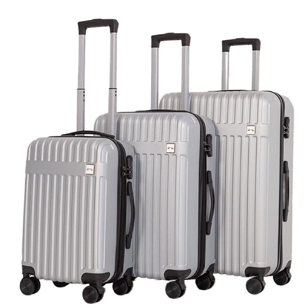 3pc Milano Decor Hardshell Durable Travel Rolling Luggage/Suitcase Set ...