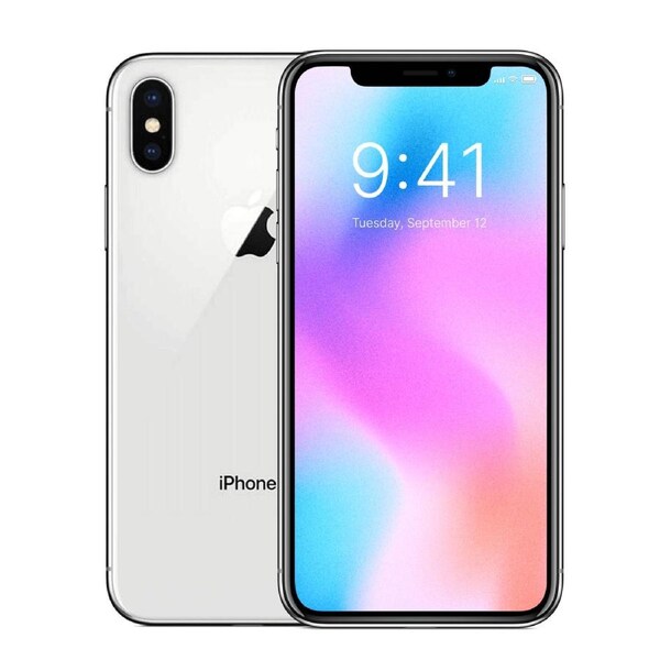 Apple iPhone X - 64GB - Silver - Refurbished (Acceptable Condition ...