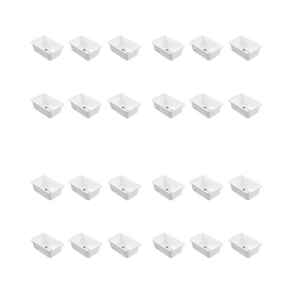 24PK Boxsweden Adjustable Drawer Tote Organiser Sleek Tray 18-29x12x7cm ...