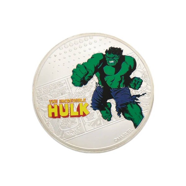 Marvel Limited Edition .999 Silver Plated Hulk Collectible Coin ...