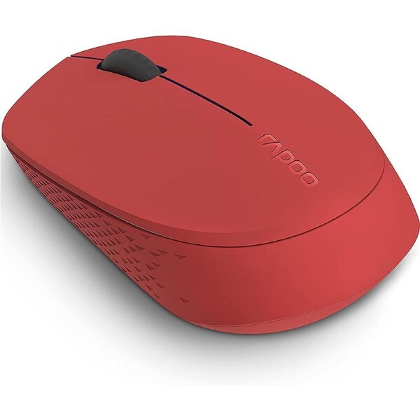 Rapoo M100 Wireless 2.4GHz/Bluetooth Optical Mouse - Red | Woolworths