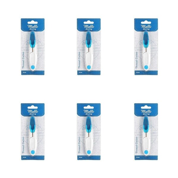 6PK Malli Sewing Thread Cutter/Snipper w/ Cap Compact Trimmer 12x12cm ...