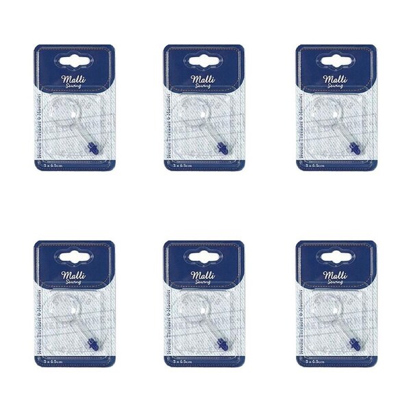 6PK Malli Sewing Plastic Compact Needle Threader w/ Magnifier 3x6.5cm ...