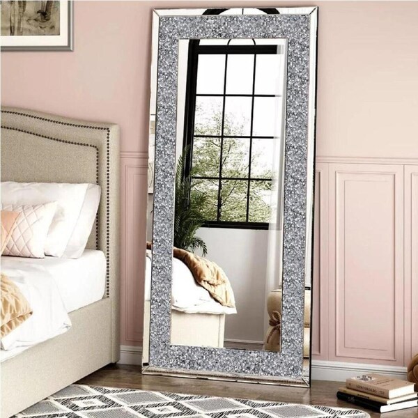 Sparkly Wall Mounted Crystal Diamond Vanity Mirror | Woolworths