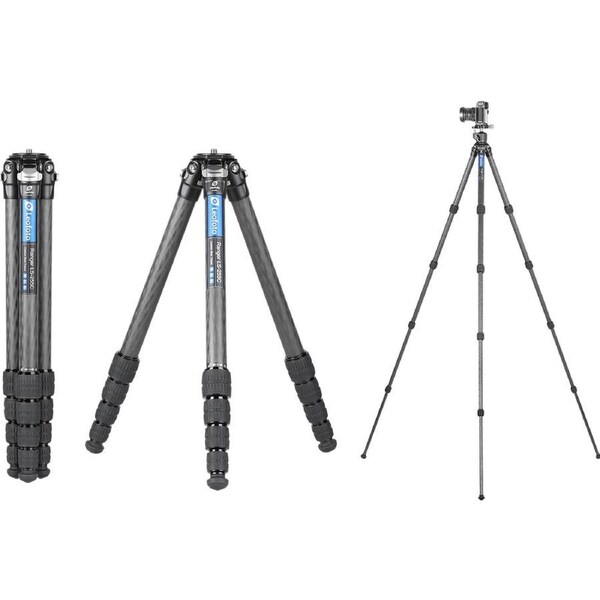 Leofoto LS-255C Ranger Series 5 Section Carbon Fibre Tripod with LH-30 ...