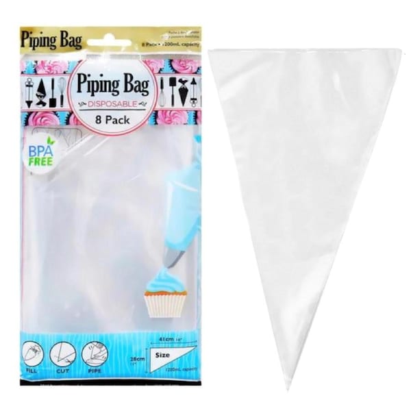 Disposable Piping Bags 41cm (Pack of 8) | Woolworths