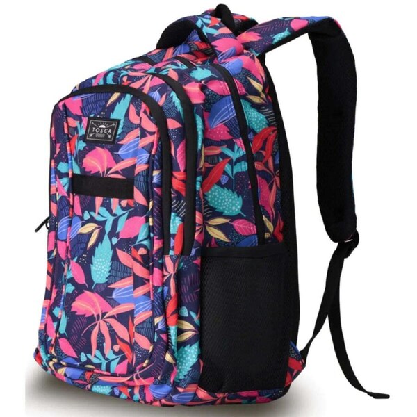 Tosca Laptop Backpack 35L - Black Tropical | Woolworths