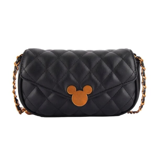 Disney Mickey Quilted Shoulder Bag - Black | Woolworths