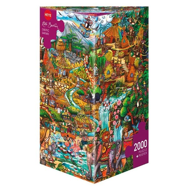 Berman Exotic Safari 2000 Piece Jigsaw Puzzle | Woolworths