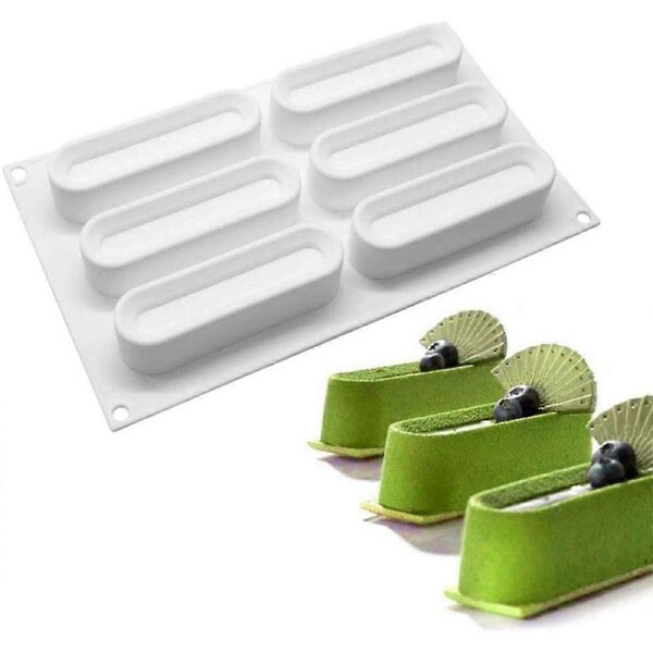Eclair Silicone Mold for Baking Mousse Cake, French Dessert, Pastry ...
