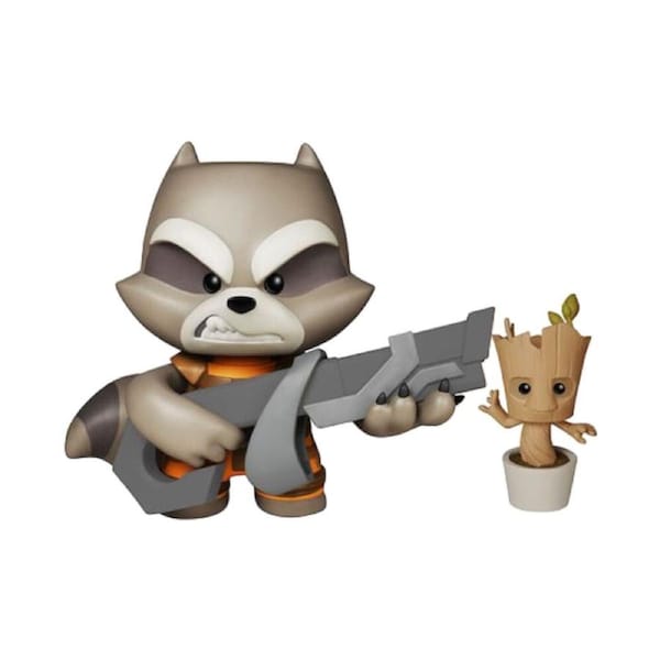 Marvel Comics Rocket Raccoon & Groot Super Deluxe Vinyl Figures ...