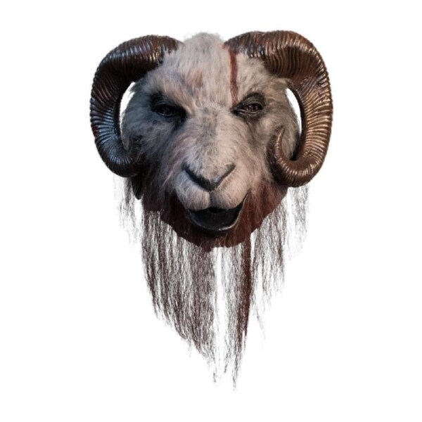 Kill Her Goats Latex Goat Face Killer Horror Movie Mask | Woolworths