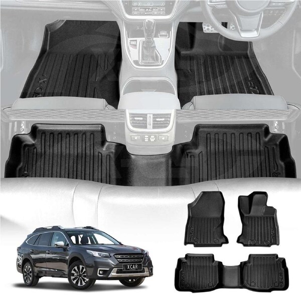 3D Floor Mats for Subaru Outback 2020-Onwards All Weather Heavy Duty ...
