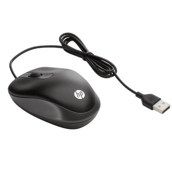 HP USB Travel Mouse Compact, Plug-and-Play Wired Mouse for Laptop ...