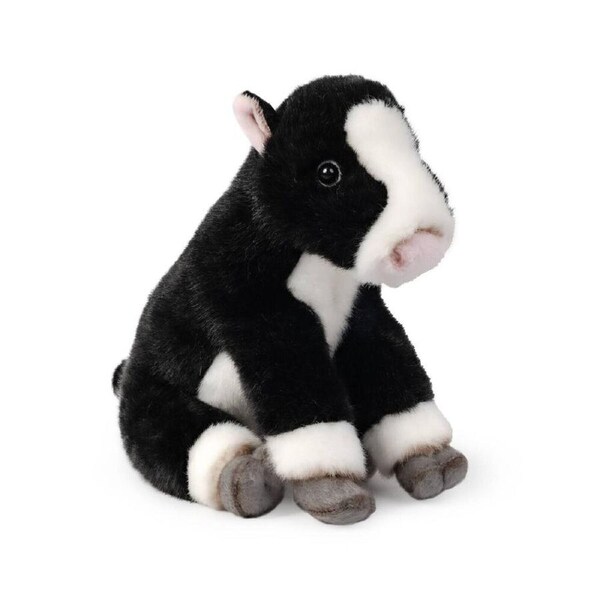 Living Nature Sitting Friesian Calf Stuffed Animal Plush Soft Toy 19cm ...
