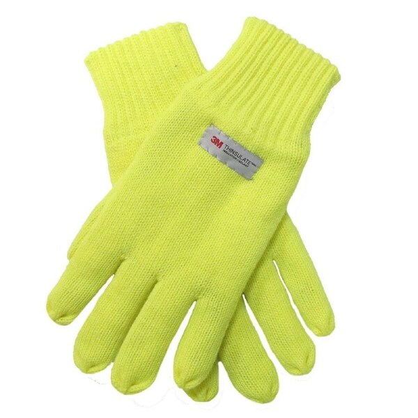 Dents 3M THINSULATE Gloves Snow Ski Knitted Hi Vis Fleece Workwear ...