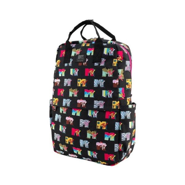 MTV Logo Unisex Backpack Bag Zippered Travel/Carry 11.5x17.5in | Woolworths