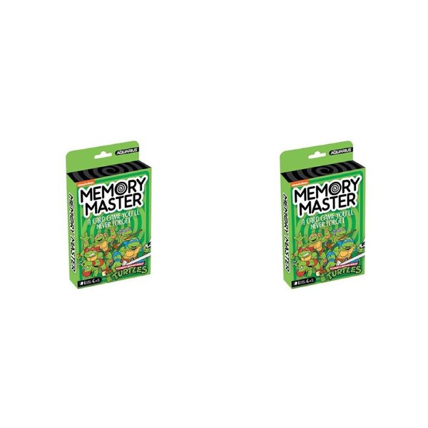 2PK Aquarius TMNT Memory Master Educational Memory Card Game Kids Green ...
